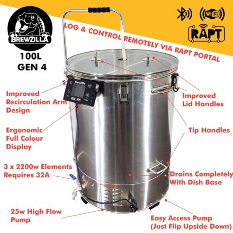 HomeBru | BREWZILLA 100L GEN4