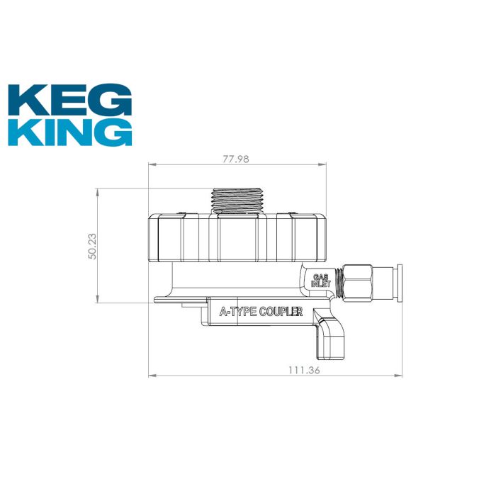 HomeBru | A TYPE COUPLER LOW PROFILE